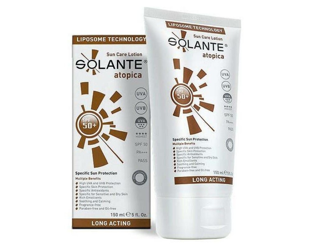 Solante Atopik Ciltler İçin Spf 50 150 ML Renkli Güneş Kremi- 1.133 ...